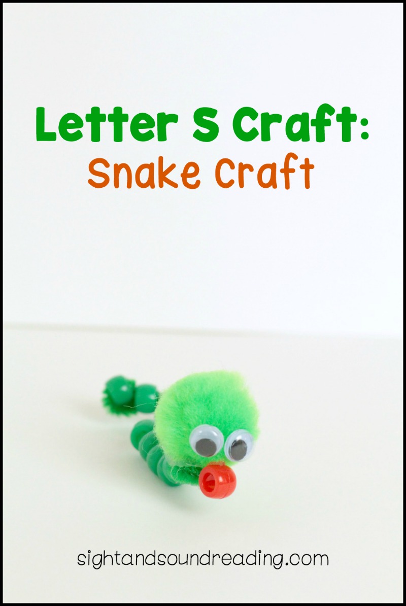 Letter S Craft: Snake